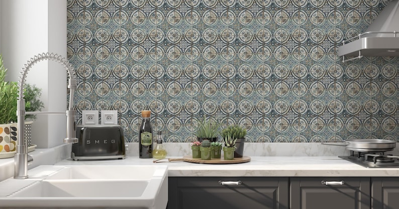Rustic Mixed Mosaic Design Ceramic Tile - Mixed Kitchen Backsplash Tile ...