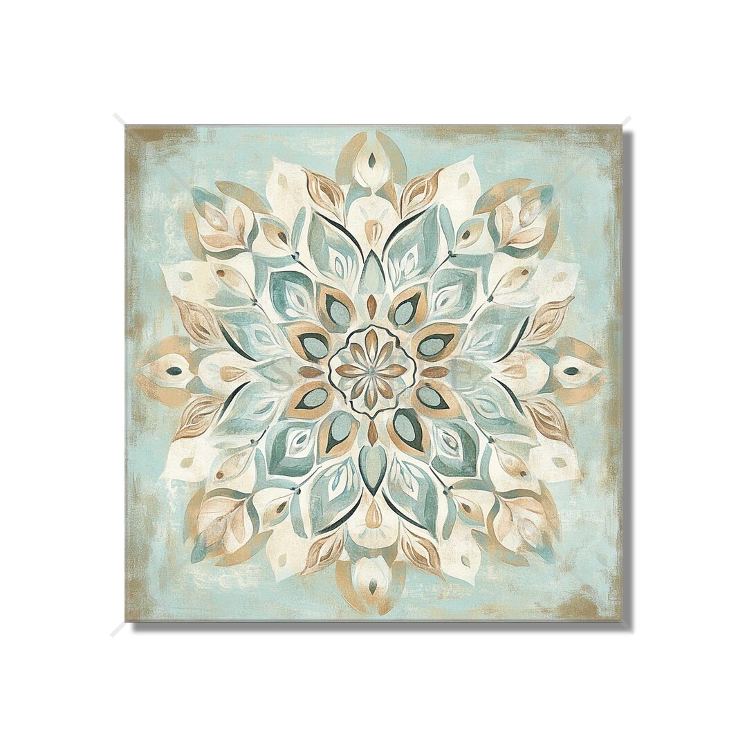 Green Blue Beige Patterned Ceramic Tile - Unique Patterned Green ...