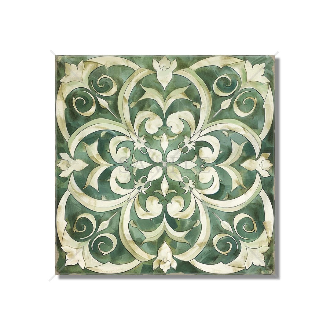 Sage Green Ceramic Tile - Green Kitchen Backsplash Tile - Green ...