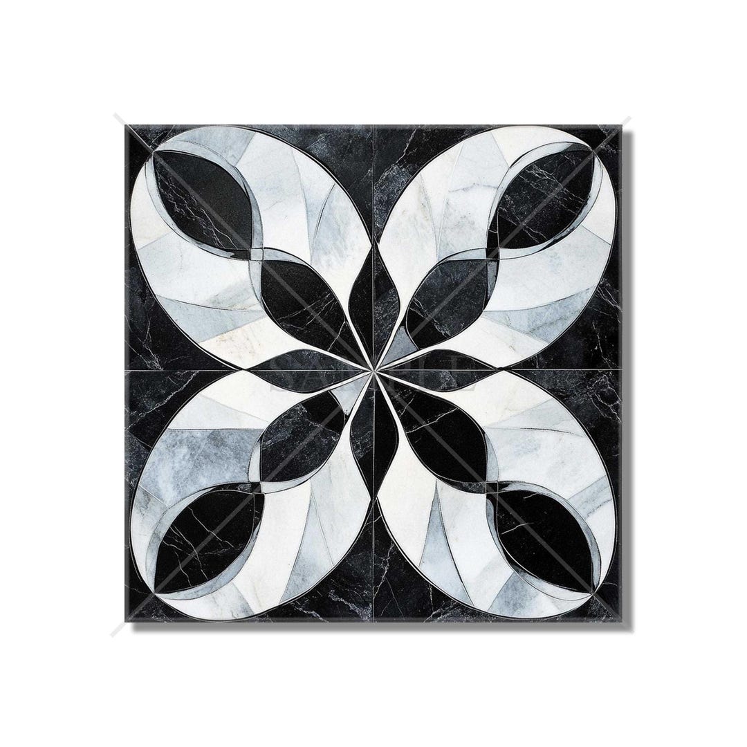 Ceramic Tile Black White Grey Kitchen Backsplash Tile Black and White ...
