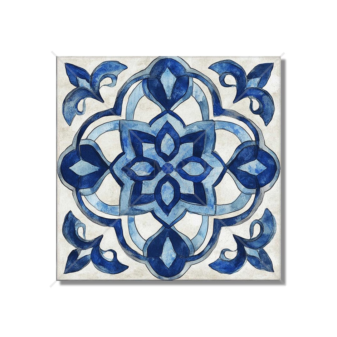 Blue Ceramic Tile - Unique Blue Kitchen Backsplash Tile - Blue Bathroom ...