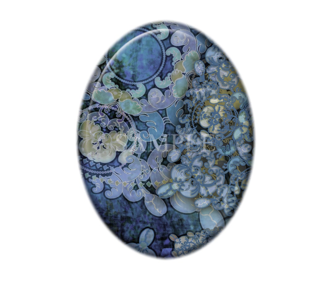 Vintage Gypsy Design Cabochon Decorative Boho Cabochon Oval Decorative ...