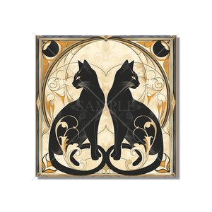 Black Cat Design Ceramic Tile Kitchen Backsplash and Bathroom Ceramic ...
