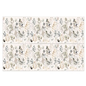 Botanical Leaves Ceramic Tile Botanical Kitchen Backsplash Tile ...