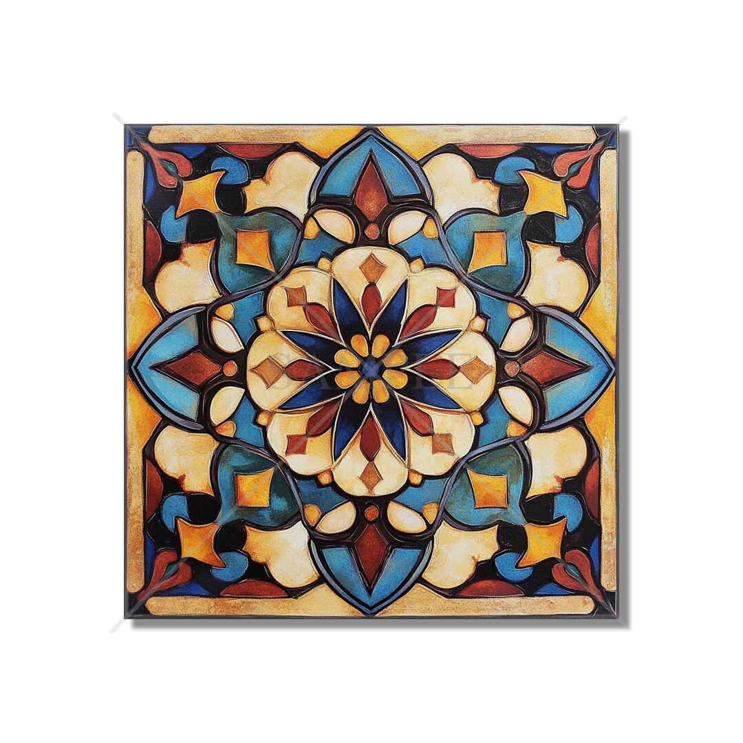 Multi Colored Ceramic Tile - Bright Colors Kitchen Tile - Unique ...