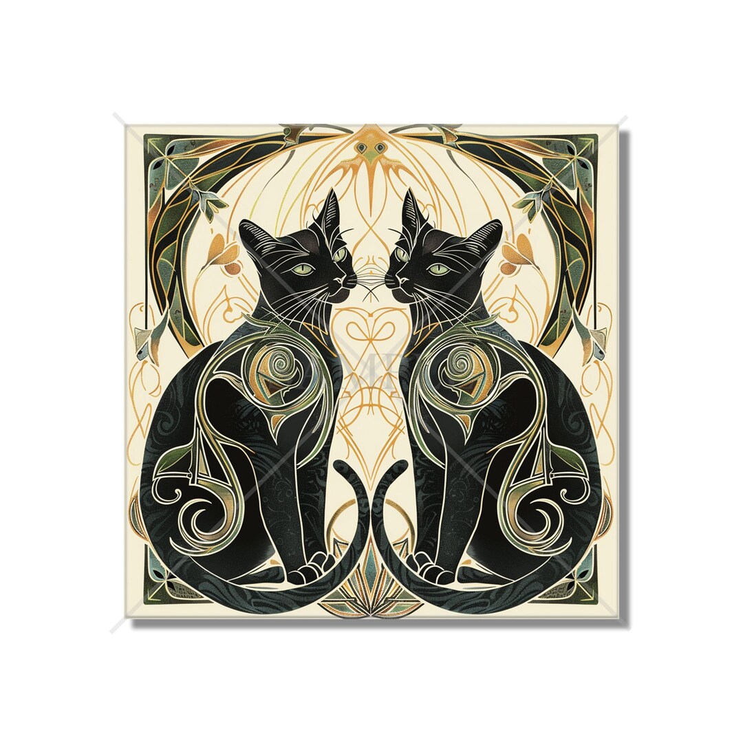 Black Cat Design Ceramic Tile Kitchen Backsplash and Bathroom Ceramic ...