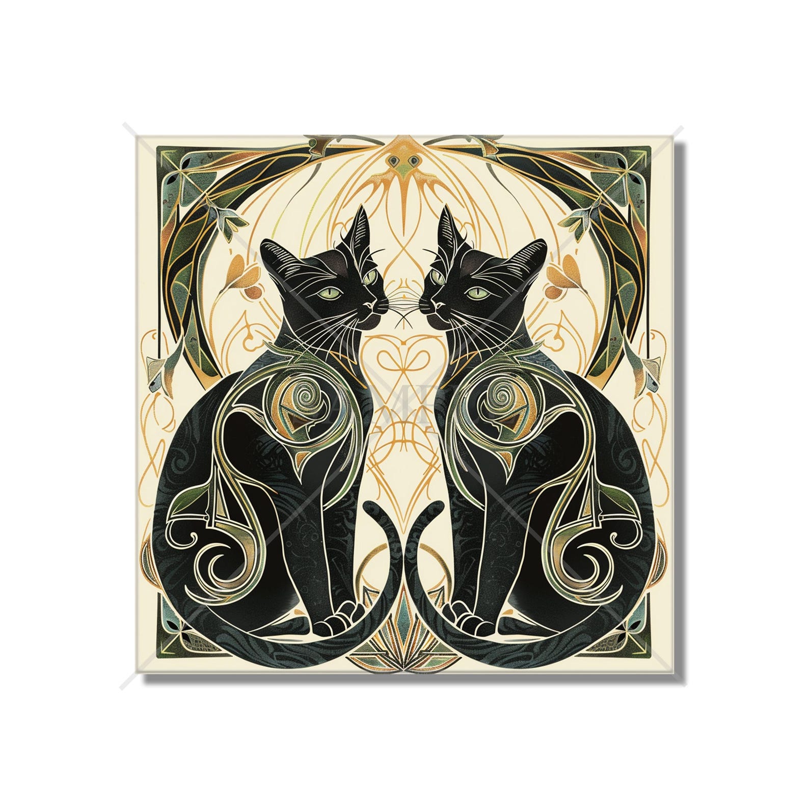 Black Cat Design Ceramic Tile Kitchen Backsplash and Bathroom Ceramic ...
