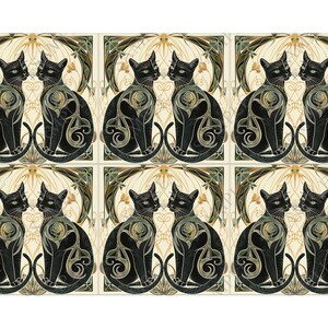Black Cat Design Ceramic Tile Kitchen Backsplash and Bathroom Ceramic ...