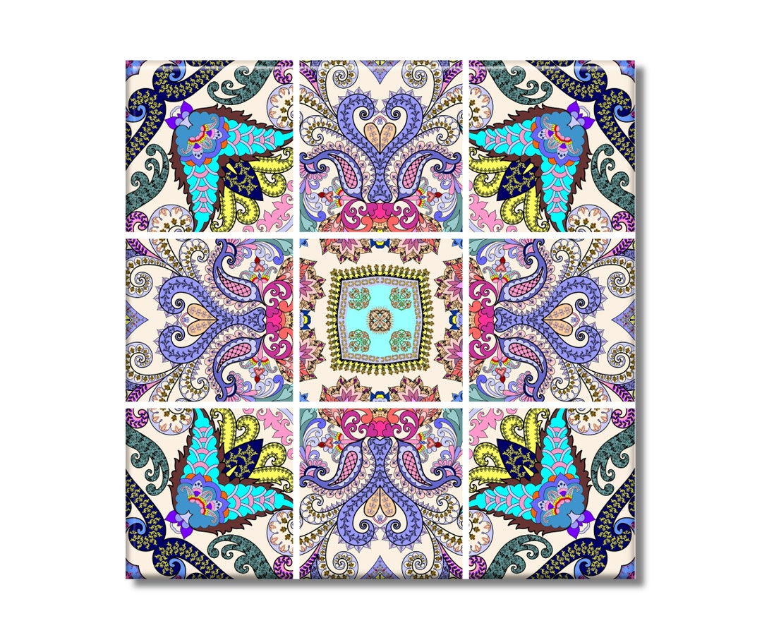 Ceramic Tile Mural Decorative Tile Mural - Etsy