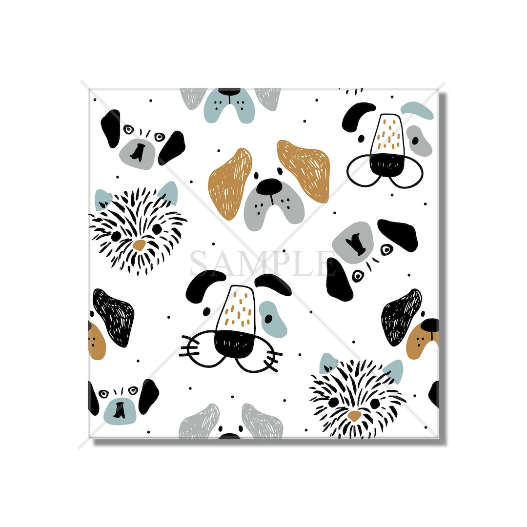 Dogs Design Ceramic Tile Patterned Ceramic Tile - Kitchen Backsplash ...
