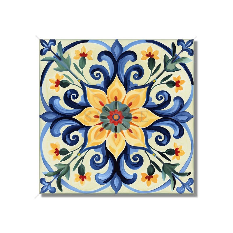 Bright Colored Wall Tiles - Etsy