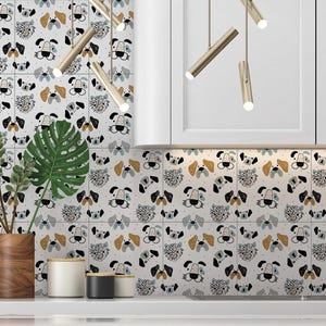 Dogs Design Ceramic Tile Decorative Ceramic Tile - Kitchen Backsplash ...