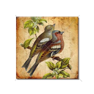 Vintage Birds Ceramic Tile 4x4 Decorative Ceramic Wall Tile - Tile ...