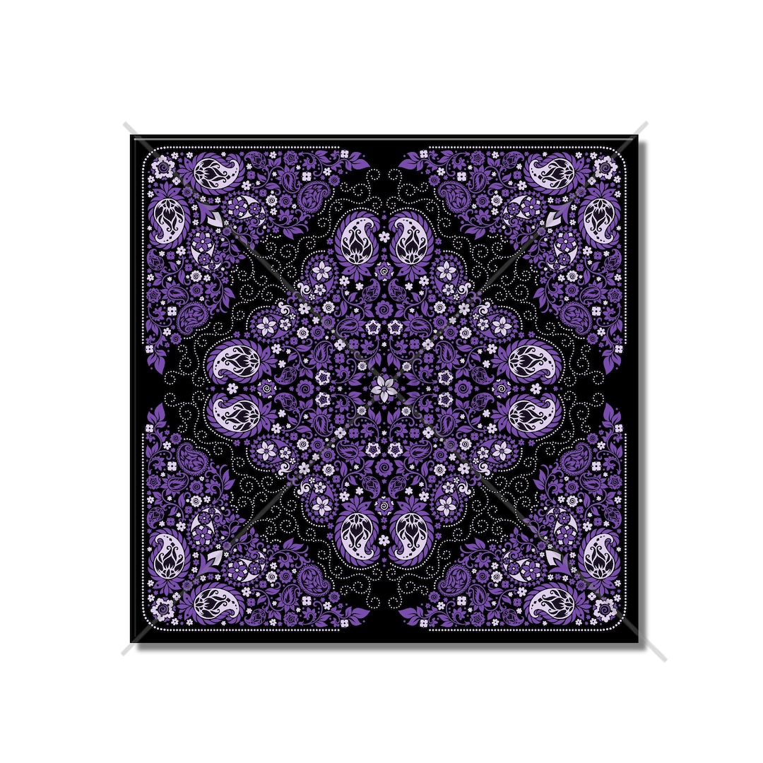 Black and Purple Art Nouveau Floral Ceramic Tile - Patterned Ceramic ...