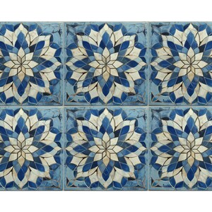 Blue Beige Ceramic Tile Blue Kitchen Backsplash Tile Blue Bathroom Wall ...