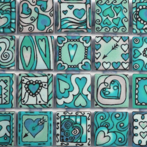 Mosaic Heart - Etsy