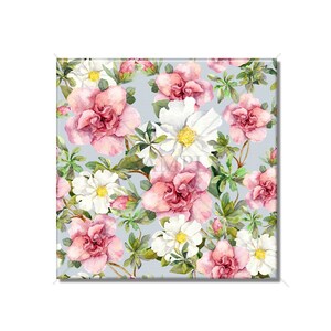 Shabby Chic Roses Design Ceramic Tile - Shabby Chic Floral Kitchen ...