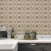 Neutral Colors Floral Ceramic Tile - Vintage French Floral Design Tile ...