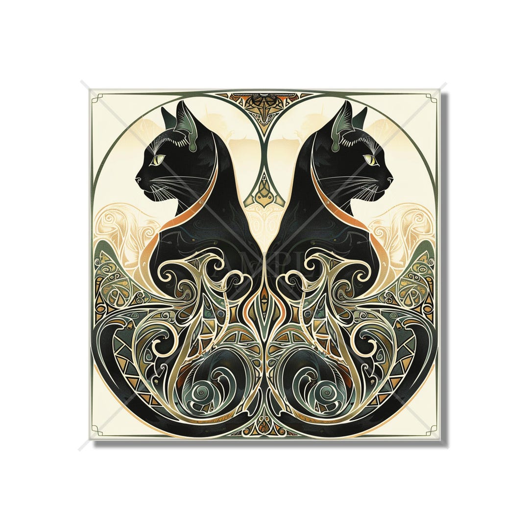 Black Cat Design Ceramic Tile Kitchen Backsplash and Bathroom Ceramic ...