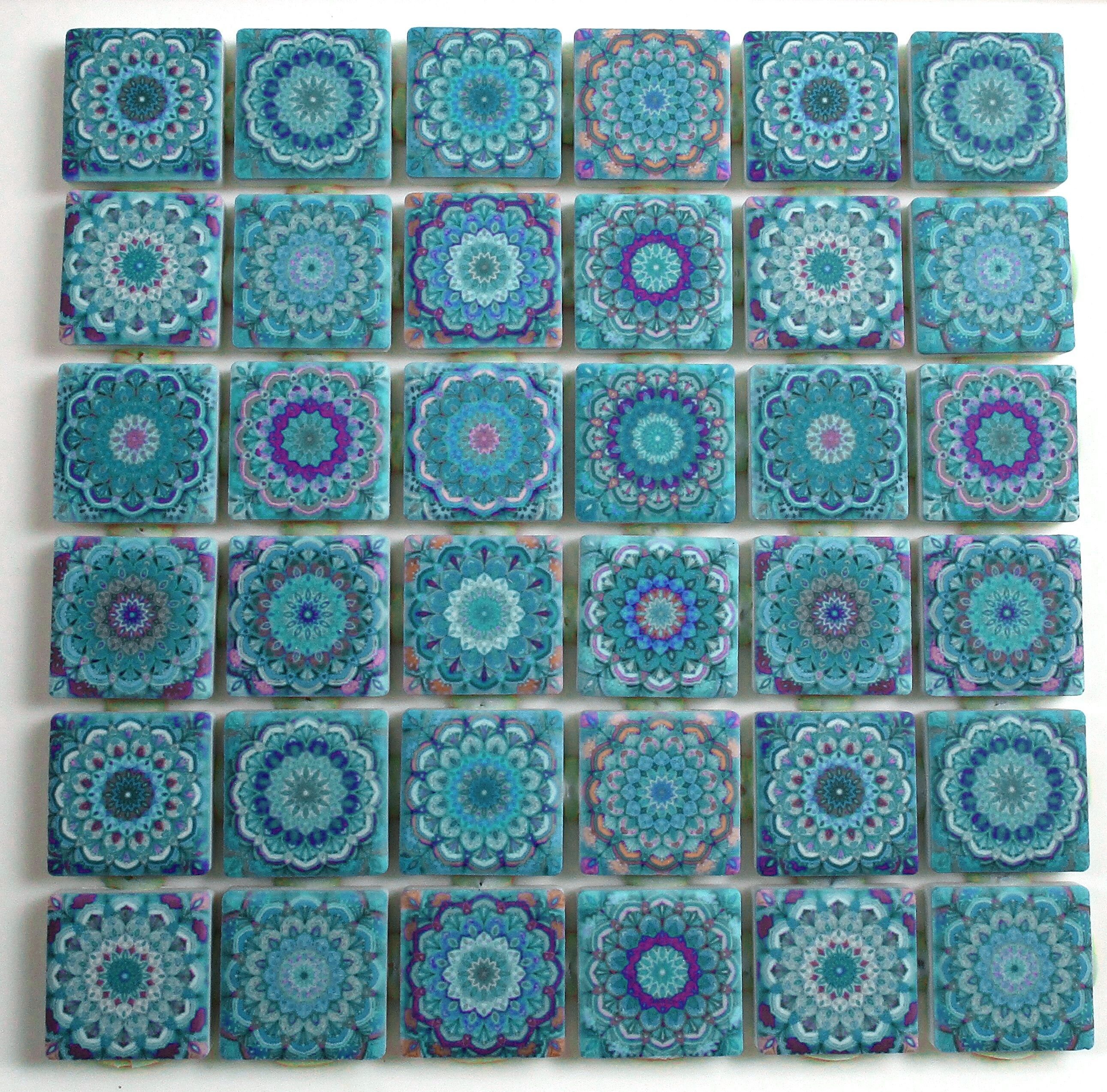 Ceramic Mosaic Tiles Moroccan Tile Mixed Blue Moroccan - Etsy
