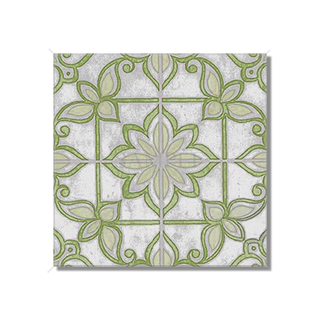 Gray and Grey Ceramic Accent Tile - Vintage Moroccan Tile Design ...