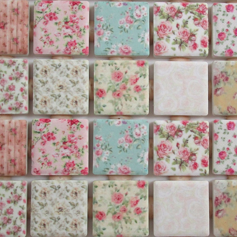 Pink Mosaic Tile - Etsy