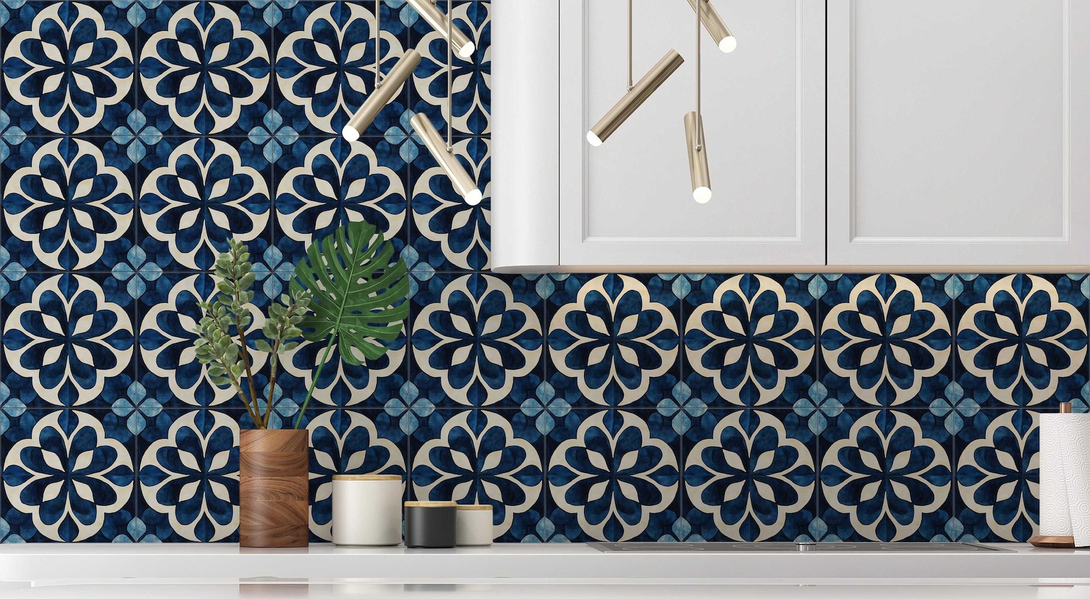 Dark Blue Ceramic Tile - Kitchen Backsplash Tile - Bathroom Wall Tile ...