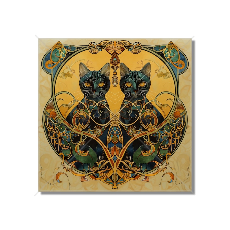 Black Cat Design Ceramic Tile Kitchen Backsplash and Bathroom Ceramic ...