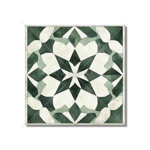 Green Patterned Ceramic Tile - Unique Kitchen Backsplash Tile ...