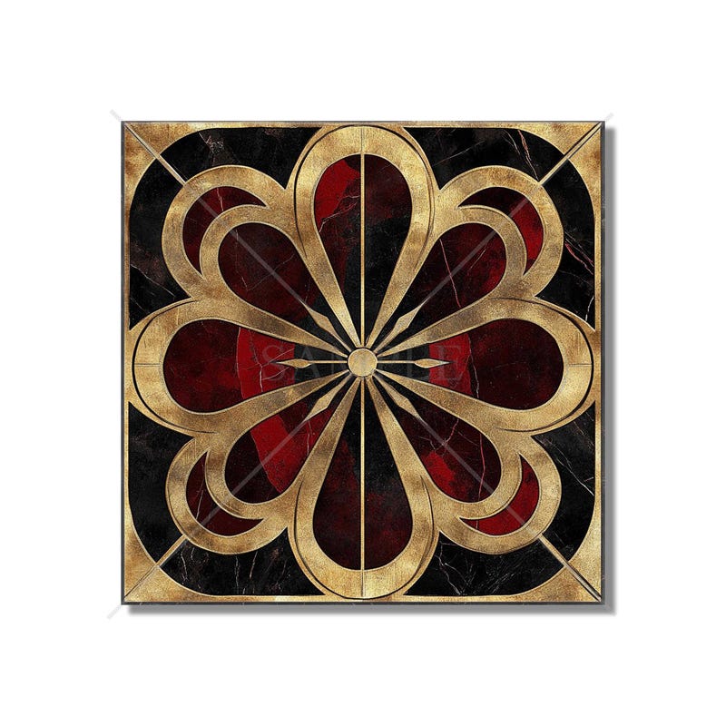 Red Tone Tiles - Etsy