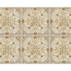 Neutral Tones Ceramic Tile Unique Patterned Kitchen Backsplash Tile ...