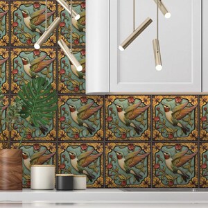 Hummingbird Design Ceramic Tile - Ceramic Tiles With Birds ...