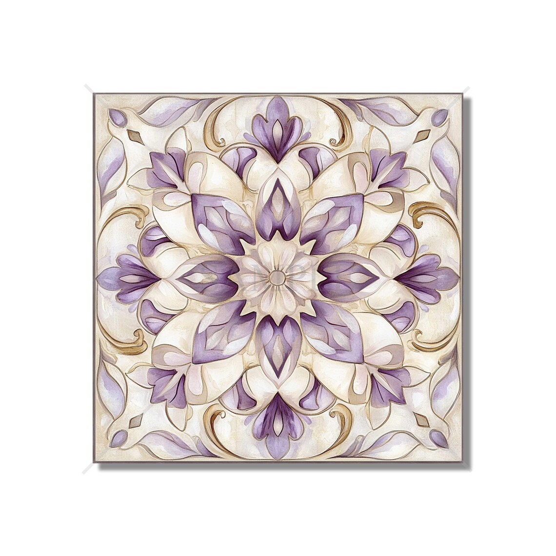 Lavender Patterned Backsplash Tile - Purple Kitchen Tile Patterned ...