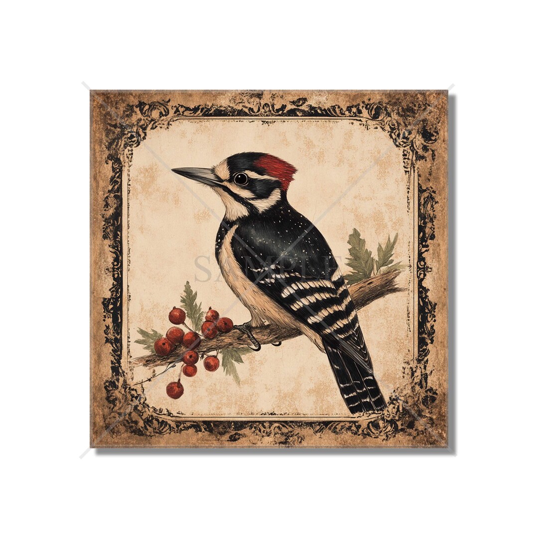 Vintage Bird Design Ceramic Tile - Ceramic Tiles With Birds - Bird ...