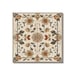 Neutral Colors Floral Ceramic Tile - Vintage French Floral Design Tile ...