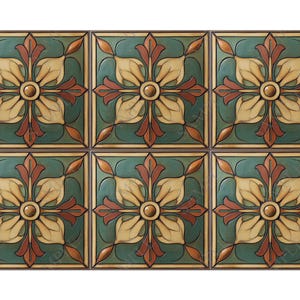 Green Rust Ceramic Tile - Kitchen Backsplash Tile - Bathroom Shower ...