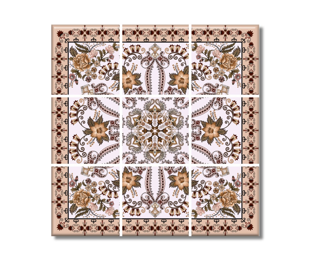 Ceramic Tile Mural - Decorative Tile Mural 12.75"x12.75" or 18"x18 ...