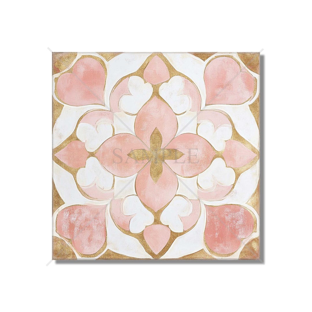 Pink Ceramic Tile Pink and White Kitchen Backsplash Tile Elegant Design ...