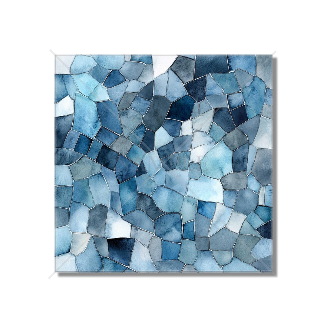 Blue Mosaic Pattern Ceramic Tiles Kitchen Backsplash Tiles Blue Mosaic ...