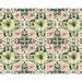Pink and Green Floral Ceramic Tile - Cottage Kitchen Backsplash Tile ...
