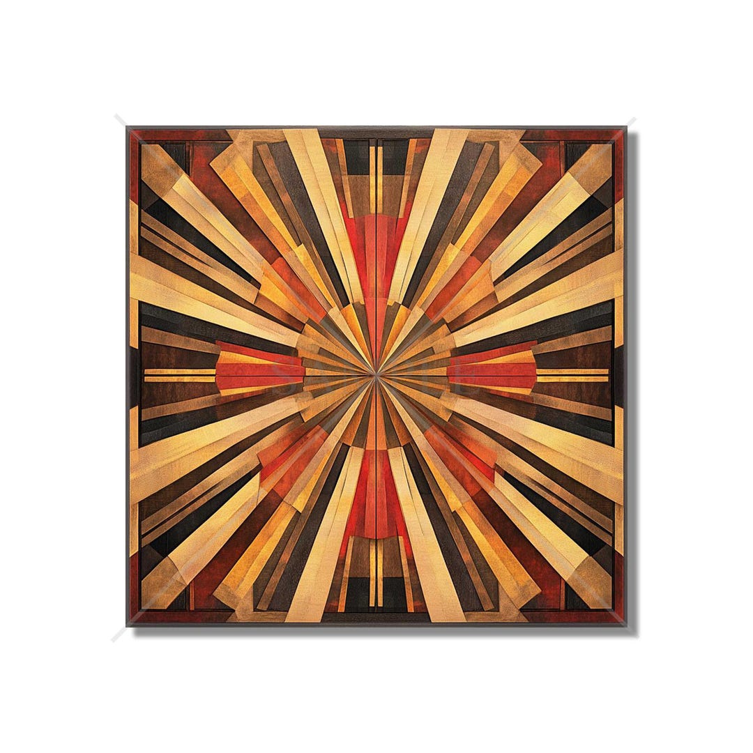 Copper Sunburst Design Ceramic Tile - Copper Kitchen Backsplash Tile ...