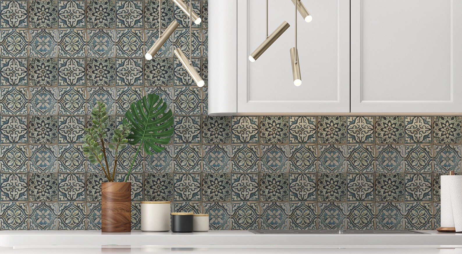 Rustic Mixed Mosaic Design Ceramic Tile - Mixed Kitchen Backsplash Tile ...