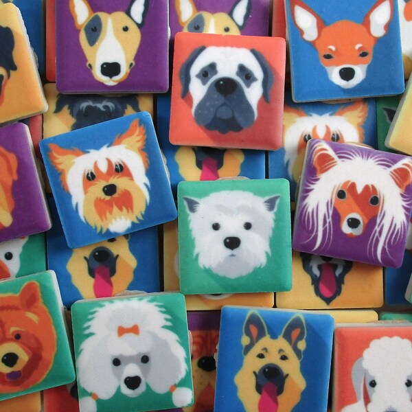 Dog Ceramic Tile - Etsy