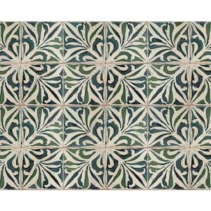 Green Beige Ceramic Tile - Vintage Moroccan Tile Design - Kitchen ...