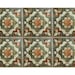 Vintage Green Copper Ceramic Tile - Aged Design Tile - Unique Green ...
