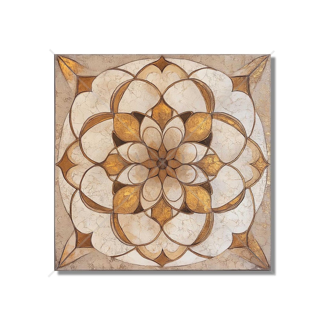 Neutral Tones Ceramic Tile Unique Patterned Kitchen Backsplash Tile ...