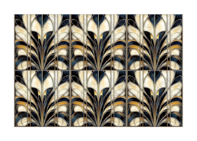 Art Deco Decorative Ceramic Tiles Unique Kitchen Backsplash Tile Art ...