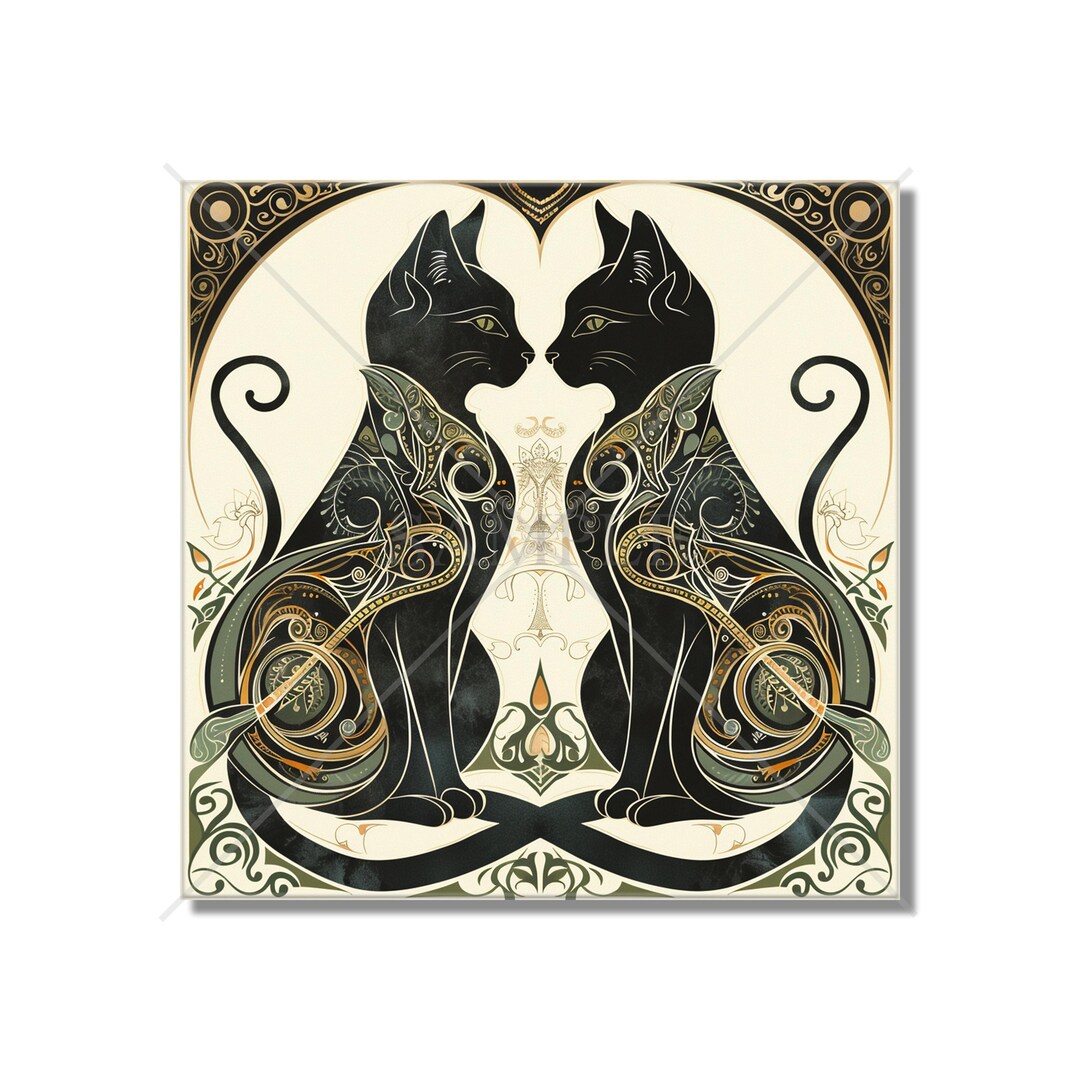 Black Cat Design Ceramic Tile Kitchen Backsplash and Bathroom Ceramic ...