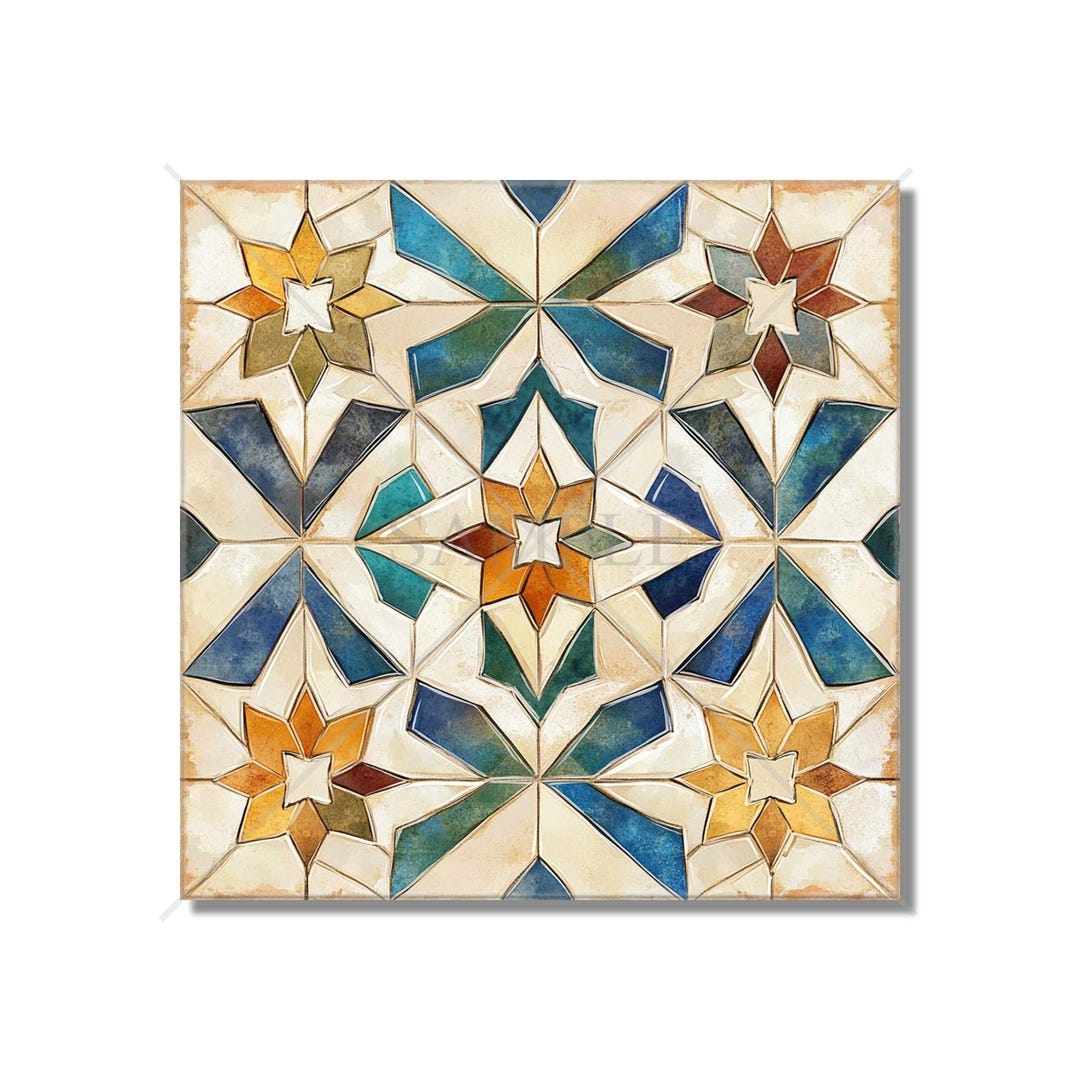 Vintage Moroccan Design Tile - Unique Kitchen Backsplash Tile - Unique ...