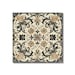 Neutral Colors Floral Ceramic Tile - Vintage French Floral Design Tile ...